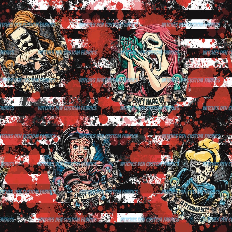 Horror Princesses Seamless Files Set of 3 - Etsy