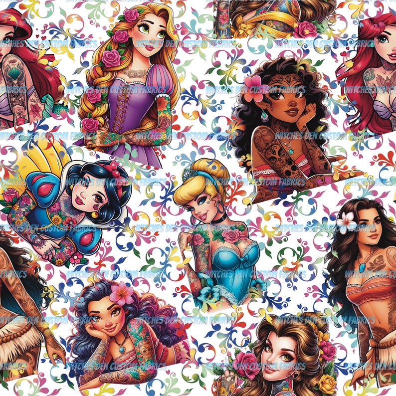 Confetti Princesses Seamless File - Etsy