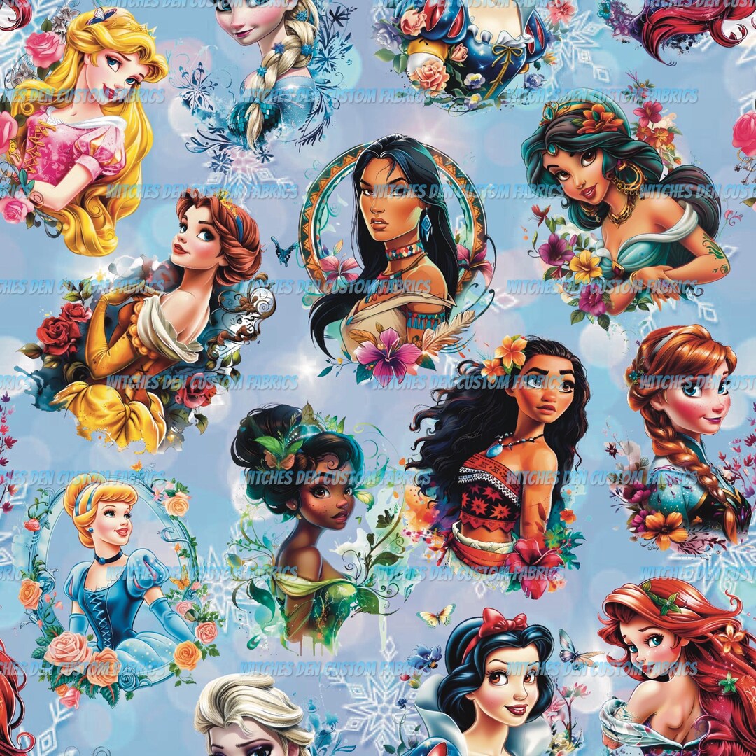 Colorful Princesses Part 5 Seamless File - Etsy