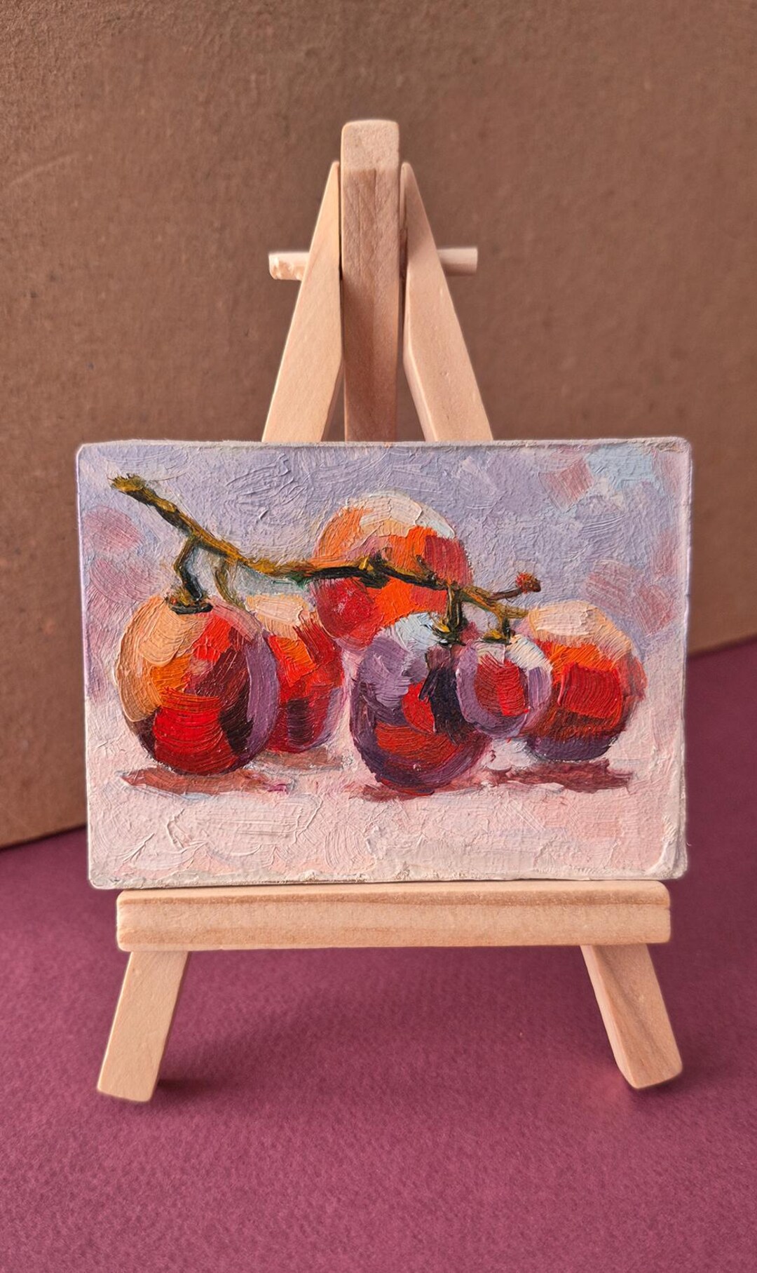 Small Original Art, Tiny Still Life Painting, Desk Art, Shelf Decor ...