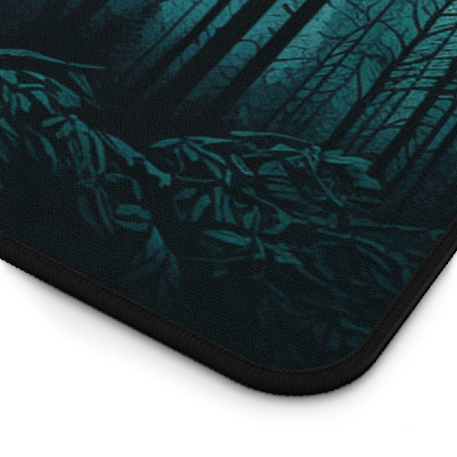 Gaming Mousepad, Deskmat Art, Evergreen Forest Animation Green Gaming ...