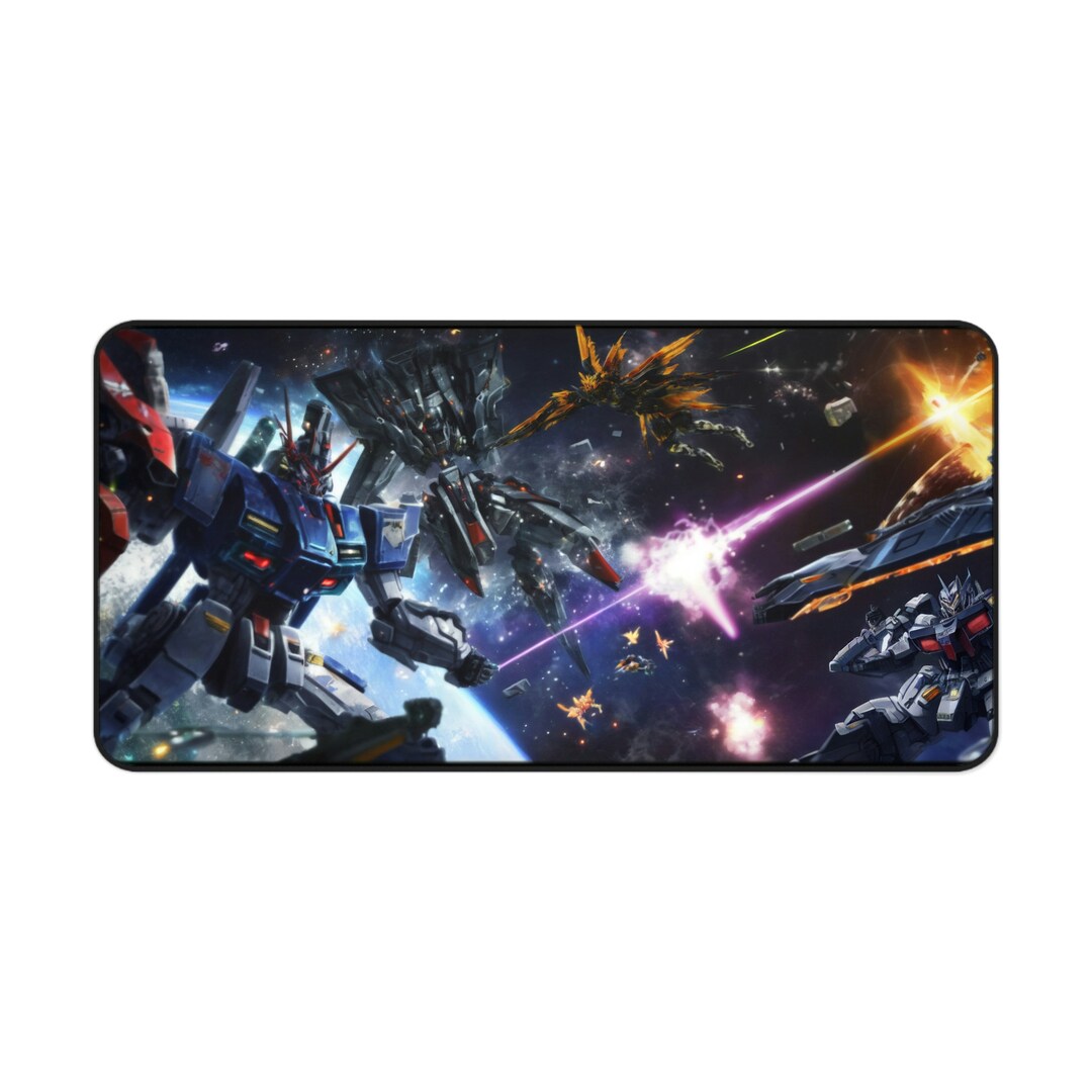 Gaming Mousepad, Deskmat Art, Massive Gundam Space Battle for Earth ...