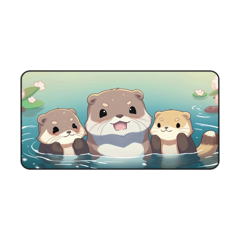 Gaming Mousepad Deskmat Art Anime River Otters Gaming Mouse - Etsy