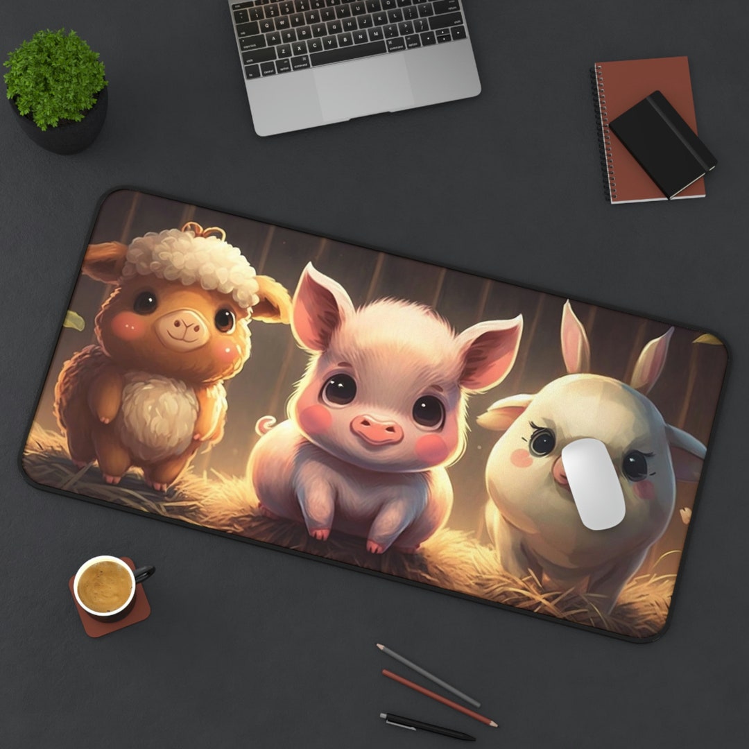 Gaming Mousepad, Deskmat Art, Mutant Baby Barnyard Animil Friends ...
