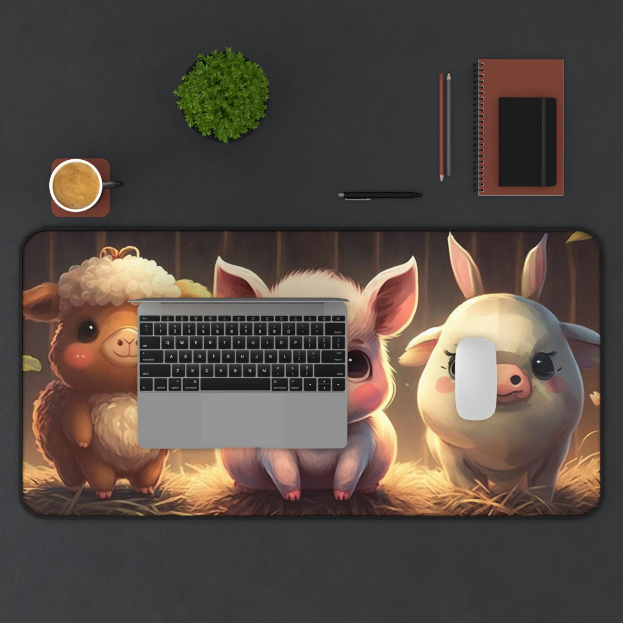 Gaming Mousepad, Deskmat Art, Mutant Baby Barnyard Animil Friends ...