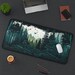 Gaming Mousepad, Deskmat Art, Evergreen Forest Animation Green Gaming ...