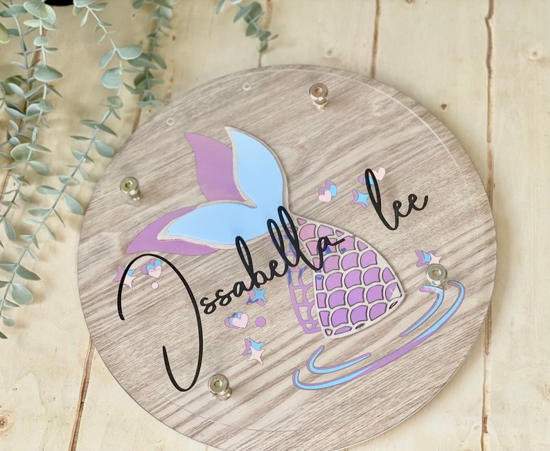 Mermaid Tail Name Sign - Etsy