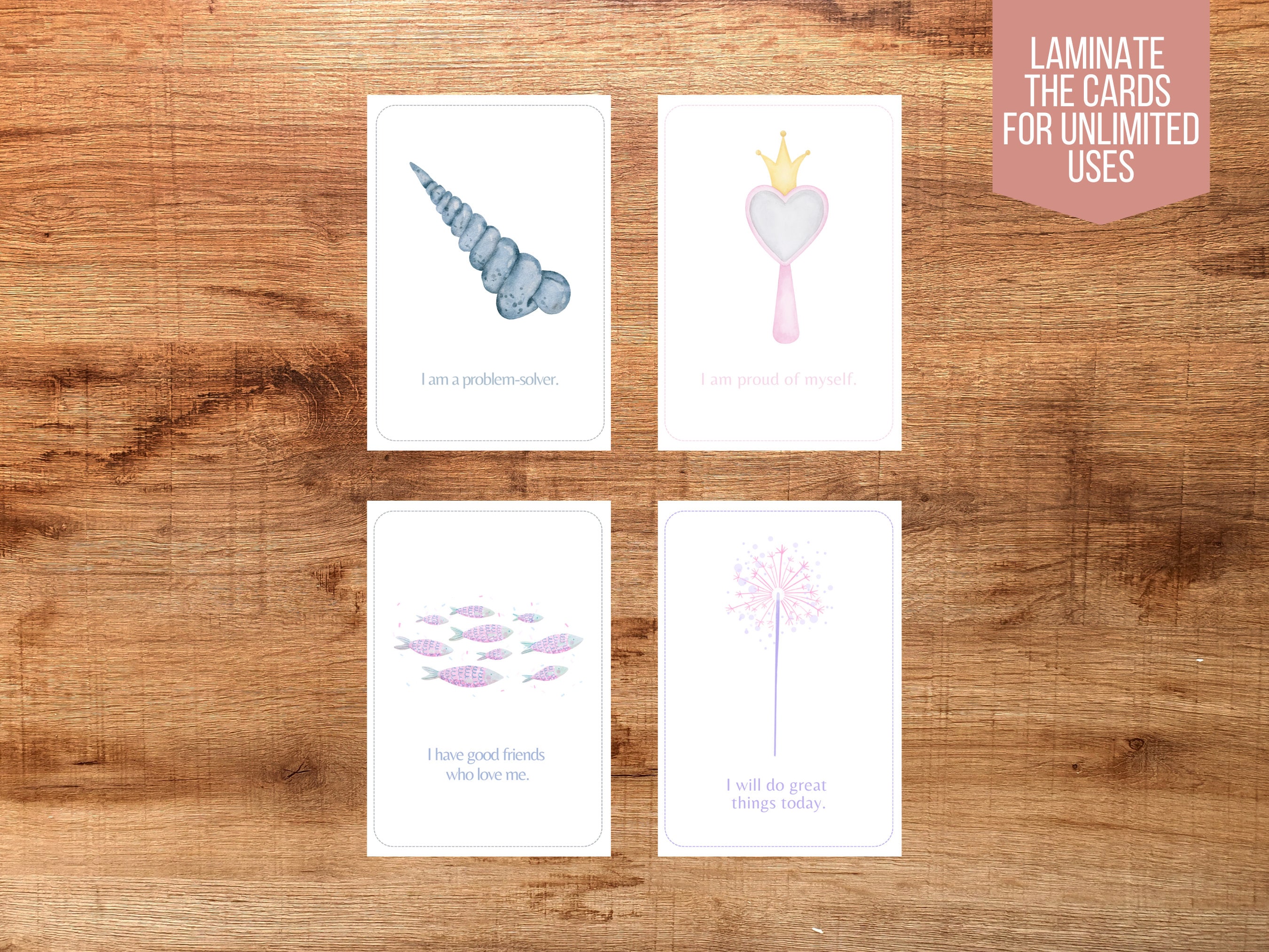 Affirmation Cards for Kids Printable Flashcards Daily - Etsy