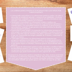 Tarjetas De Afirmaciones Positivas Para Niños En Español | Positive ...