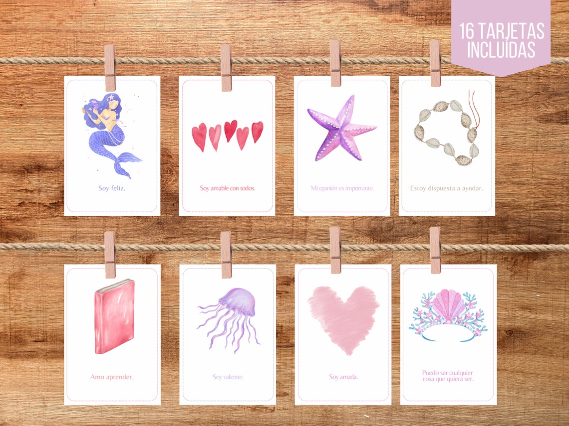 Tarjetas De Afirmaciones Positivas Para Niños En Español Positive ...