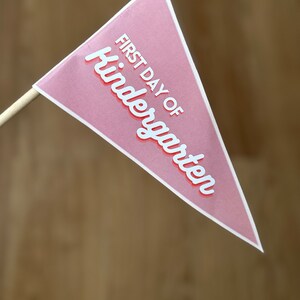 First Day of School Pennant Flag: Custom Printable (digital Download ...
