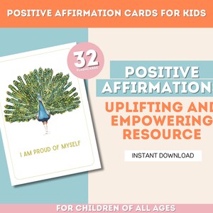 Kids Digital Affirmation Cards, Kids Affirmation Deck, Kids Daily ...