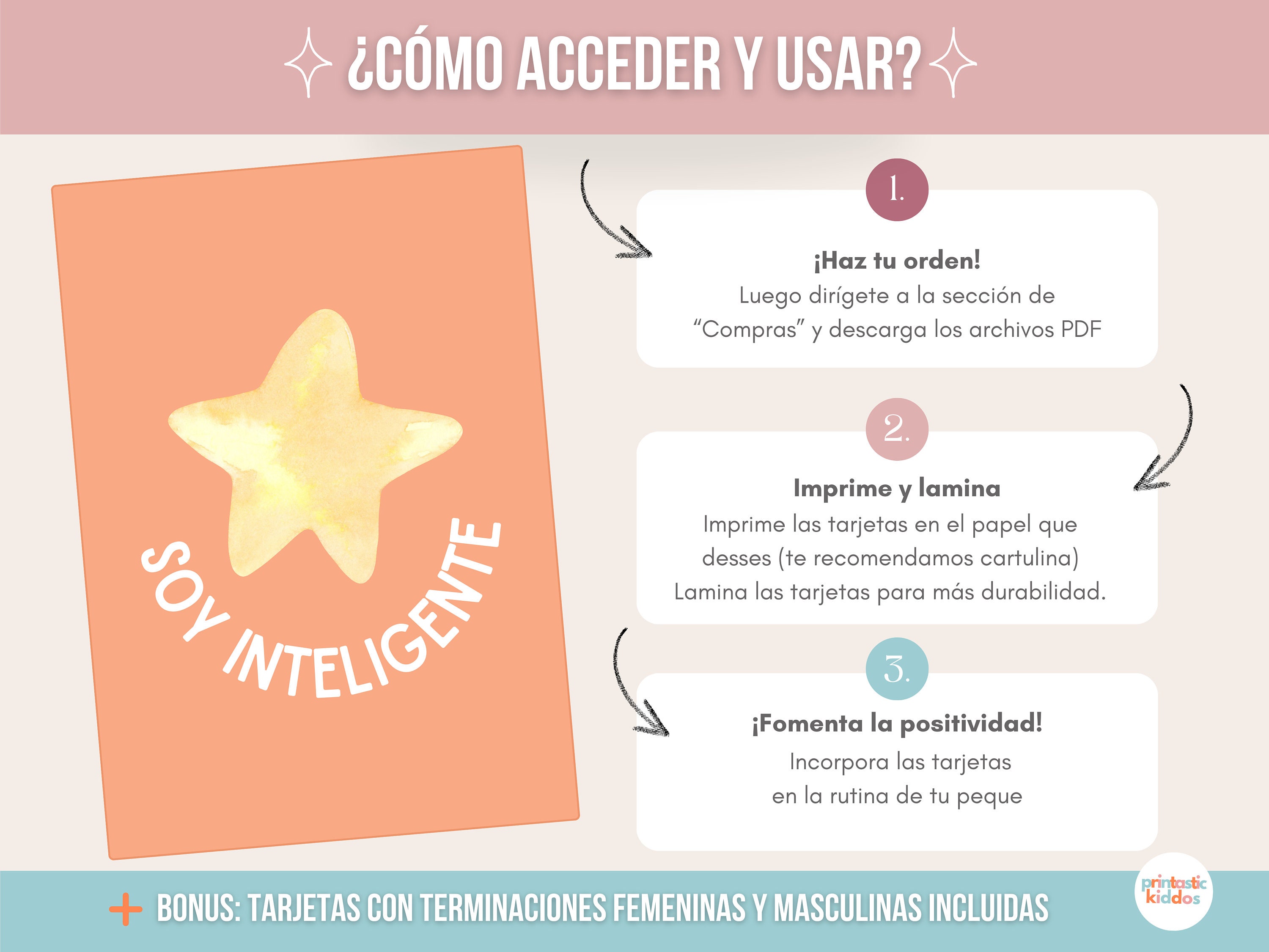 Spanish Affirmation Cards for Kids: Positive Self-esteem (PDF) - Etsy