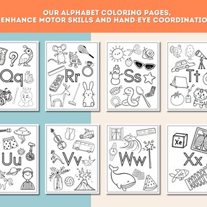 Alphabet Coloring Pages, Preschool Coloring Pages, Preschool Activity ...