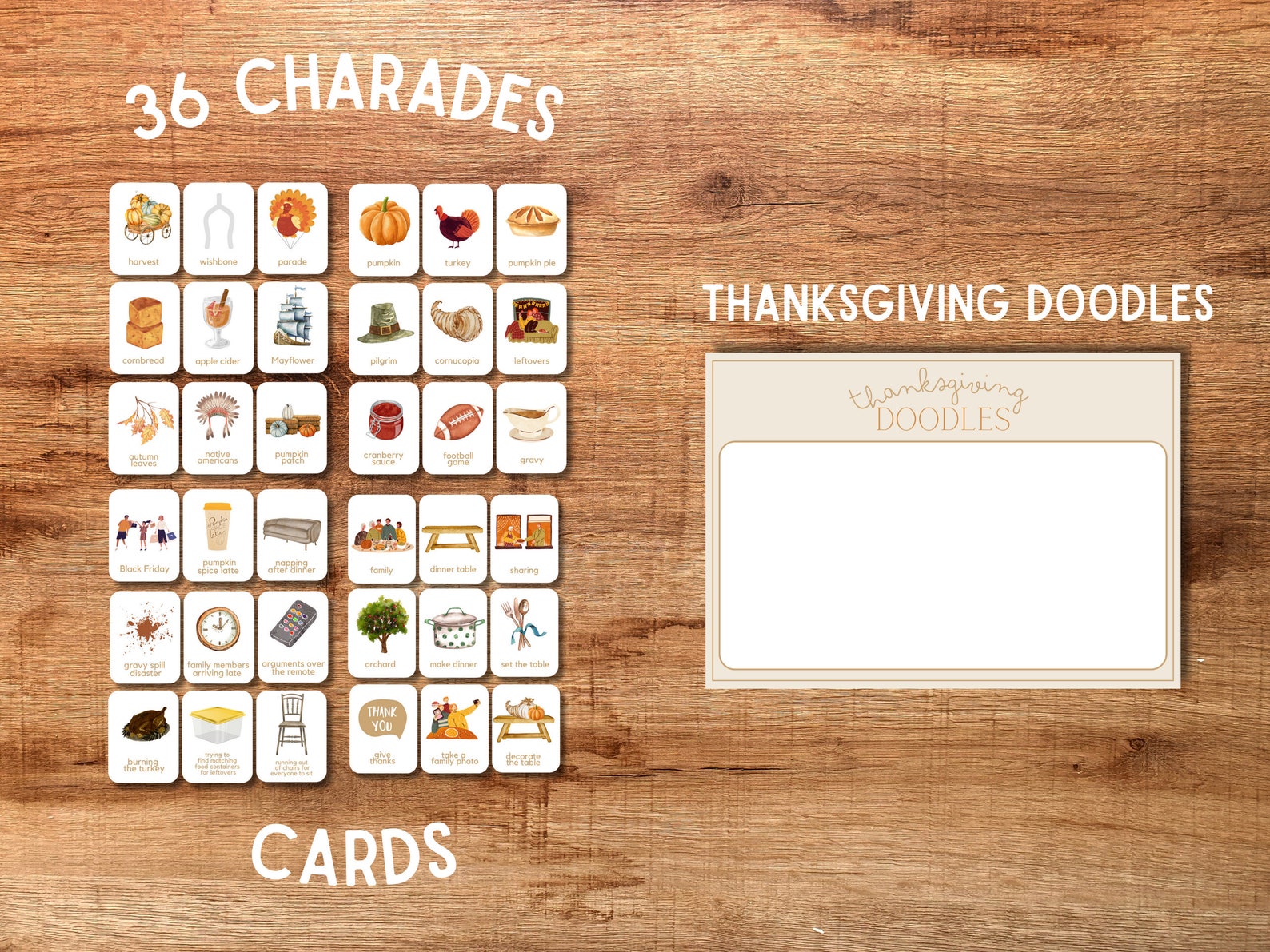 Thanksgiving Games Bundle: Printable Family & Kids Activities - Etsy