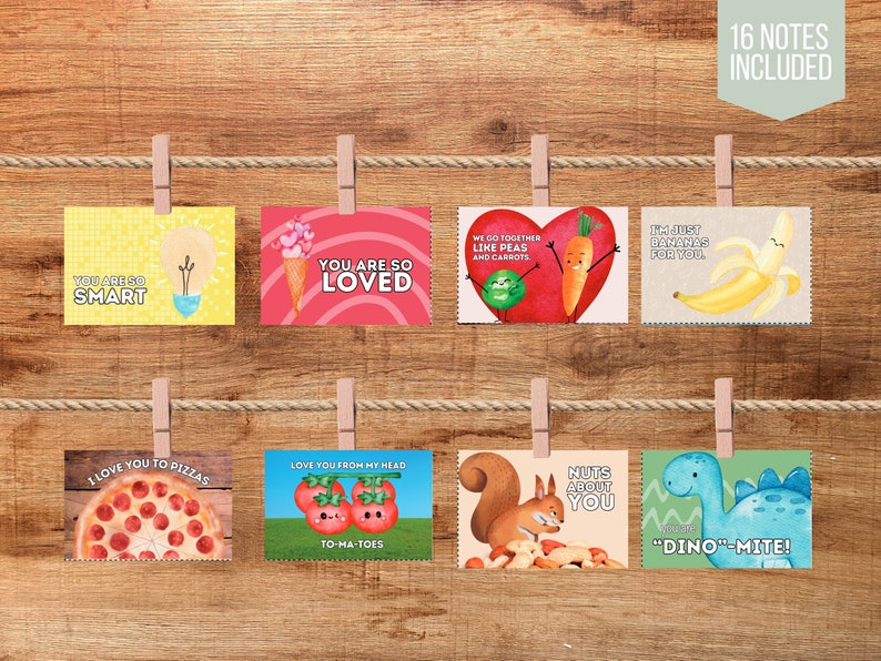 Kids Lunch Box Notes, Lunch Box Notes, Lunch Notes, Lunch Notes for ...