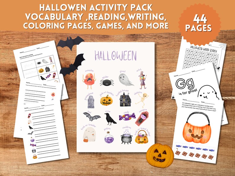 Printable Kids Halloween Activities, Halloween Coloring Pages ...
