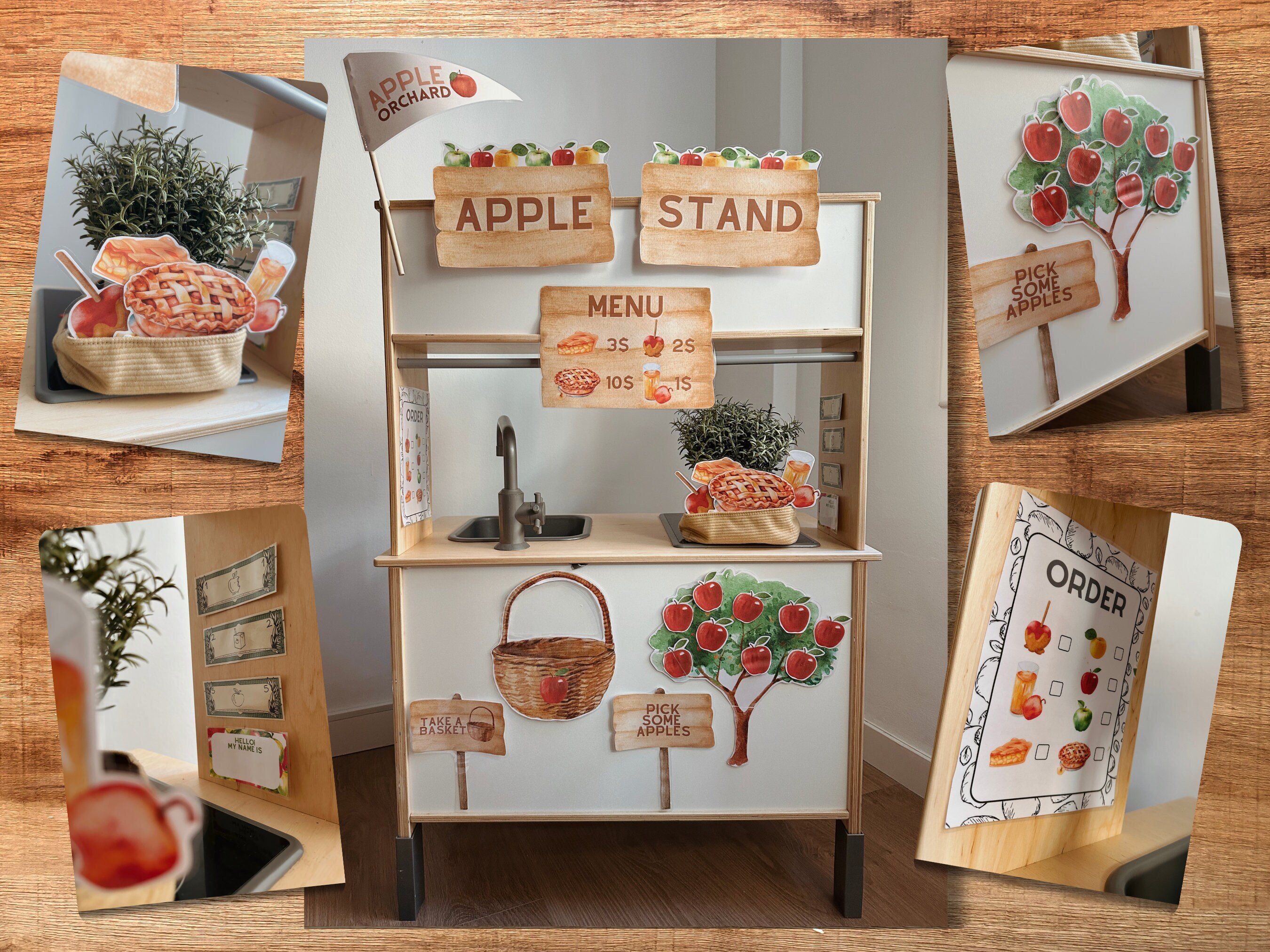 Apple Orchard Pretend Play Set: Fall Harvest Activity (printable) - Etsy