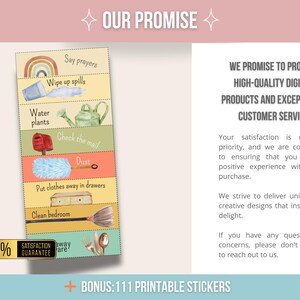 Visual Schedule for Kids, Reward Chart With Stickers, Daily Routine ...