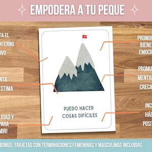 Spanish Positive Affirmation Cards for Kids: Self-esteem (digital ...