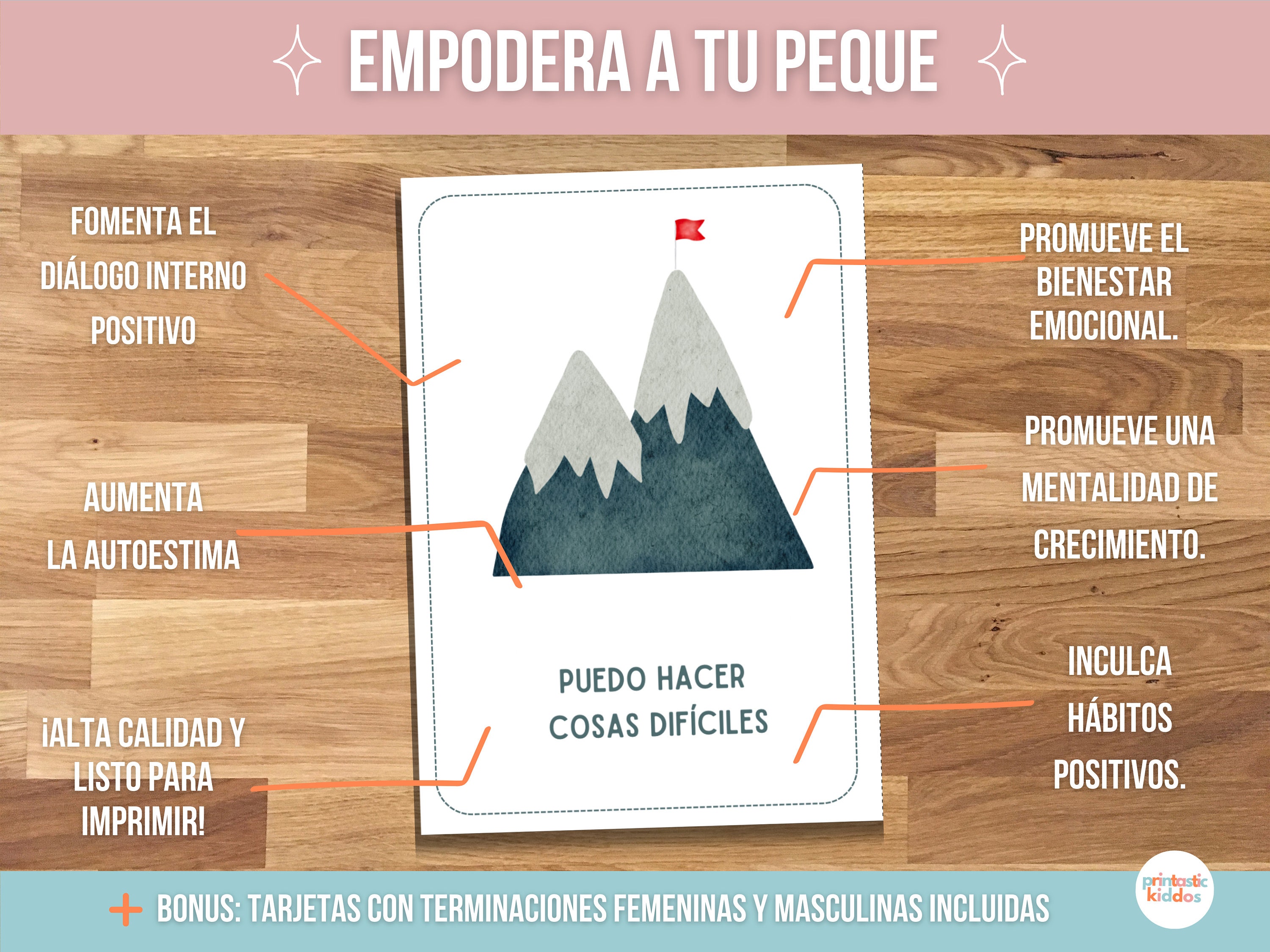 Tarjetas de afirmaciones positivas para niños en español / Positive ...