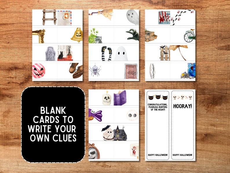 32 Halloween Treasure Hunt Clues Halloween Scavenger Hunt Clues ...