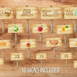 Apple Orchard Pretend Play Set: DIY Kids Activity (printable) - Etsy