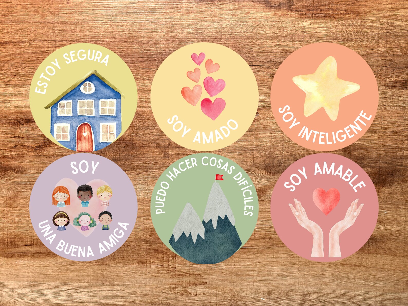 Spanish Affirmation Cards for Kids: Positive Self-esteem (PDF) - Etsy