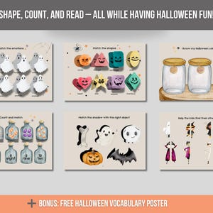 Halloween Busy Book: 20 Preschool Activities (digital Download) - Etsy
