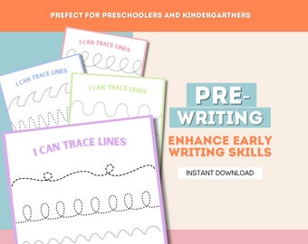 Rocket Tracing Practice, Pre-writing Worksheets, Line Tracing, Toddler ...