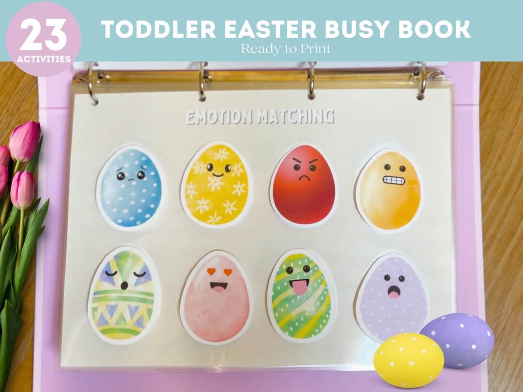Busy Book, Toddler Busy Book, Quiet Book, Easter Basket Gift, Numbers ...