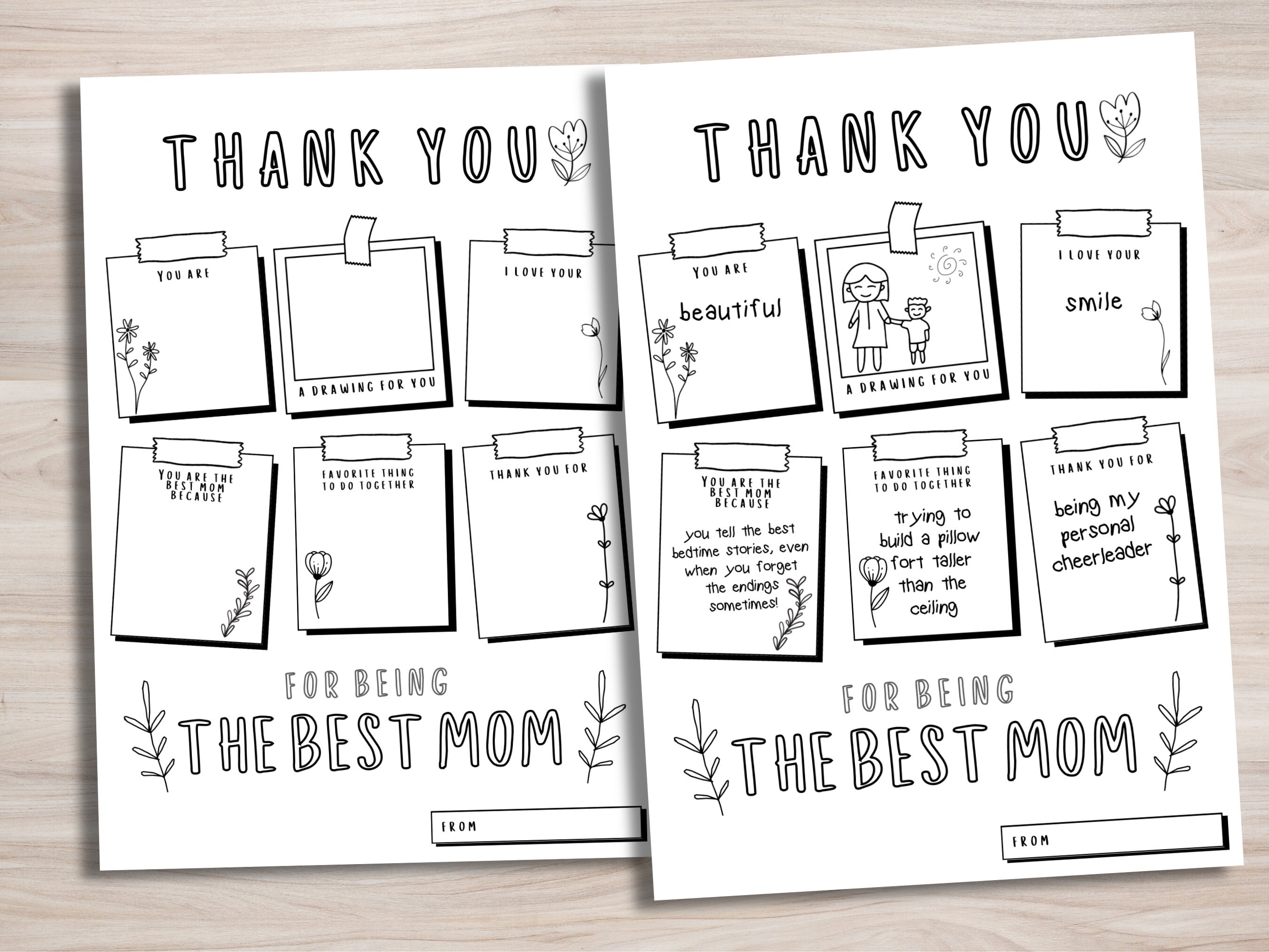 Printable All About Mom Activity, Mother's Day Activity for Kids ...