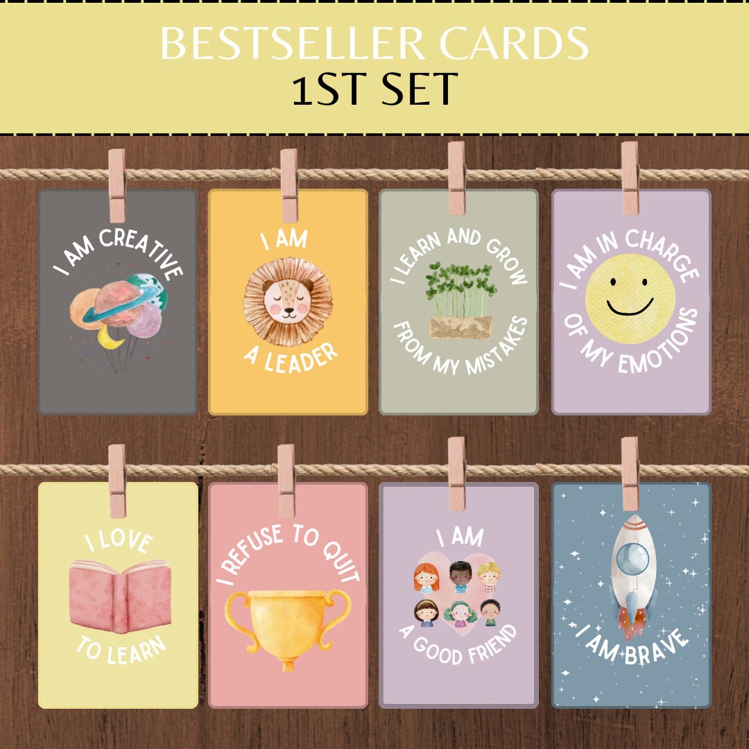 48 Kids Digital Affirmation Cards, Kids Affirmation Deck, Kids Daily ...