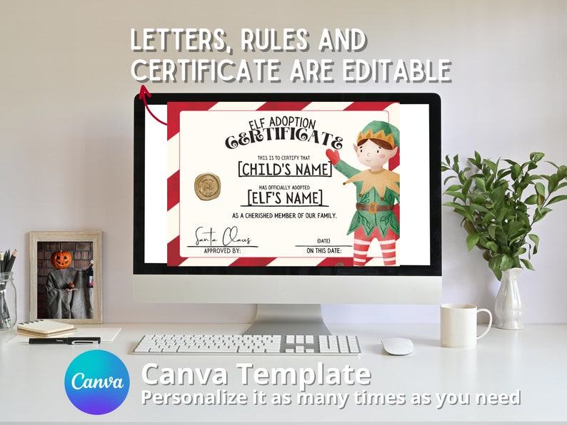 Elf Letter, Personalized Elf Letter, Elf Arrival Letter, Editable Elf ...