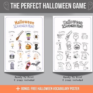 Printable Halloween Scavenger Hunt for Kids - Fun Halloween Party Game ...