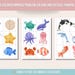Sea Animals Matching Game: Toddler Learning Activity (digital Download ...