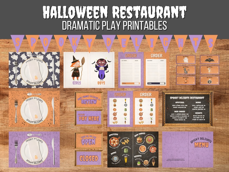 Halloween Pretend Play Printables - Etsy