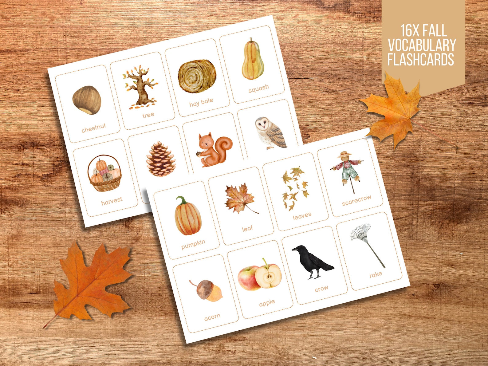 Fall Busy Book Printable, Printable Flashcards, Fall Coloring Pages ...