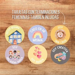 Spanish Affirmation Cards for Kids: Positive Self-esteem (PDF) - Etsy