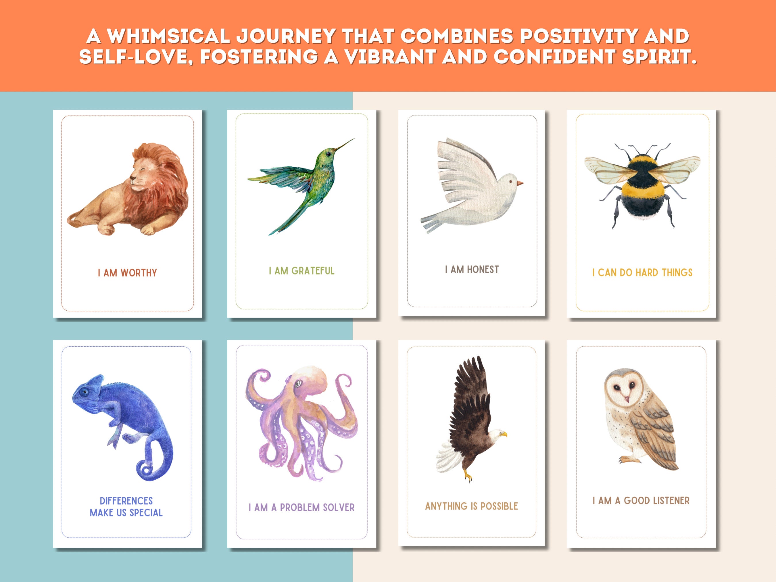 Kids Digital Affirmation Cards, Kids Affirmation Deck, Kids Daily ...