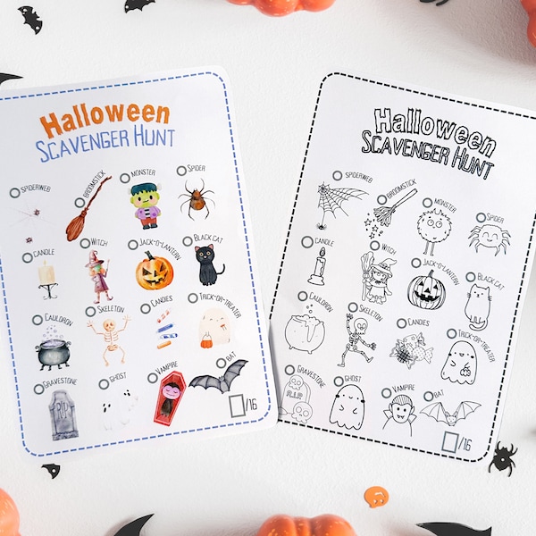 Halloween Scavenger Hunt for Kids - Etsy