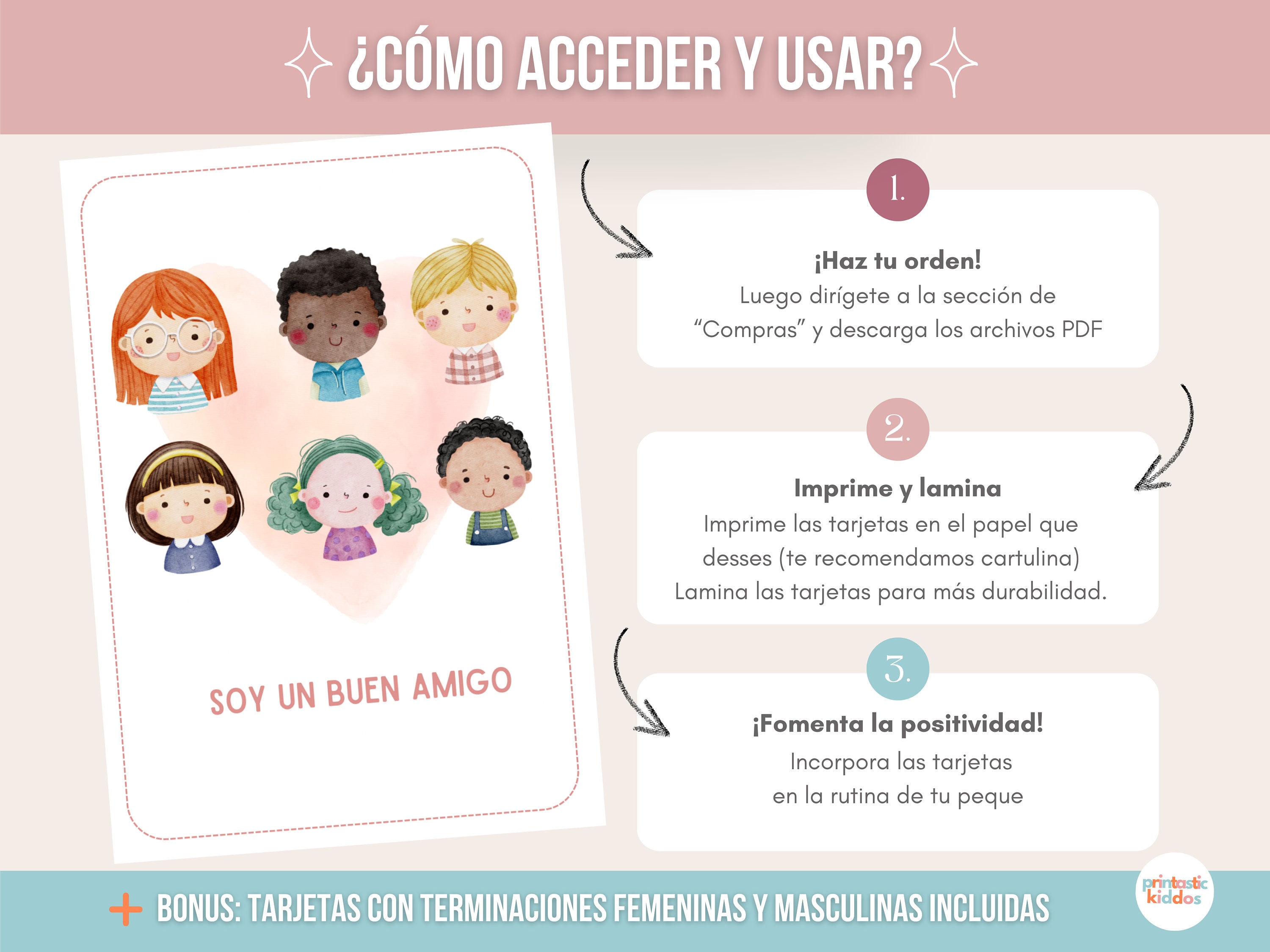 Tarjetas de afirmaciones positivas para niños en español / Positive ...