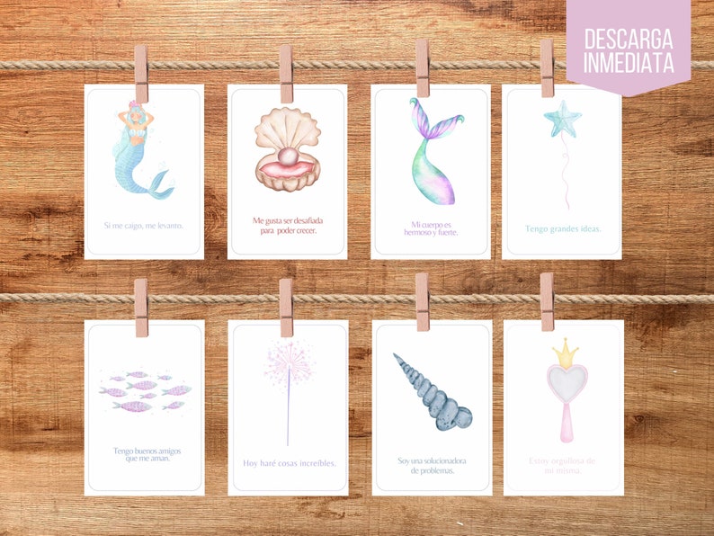 Tarjetas De Afirmaciones Positivas Para Niños En Español | Positive ...