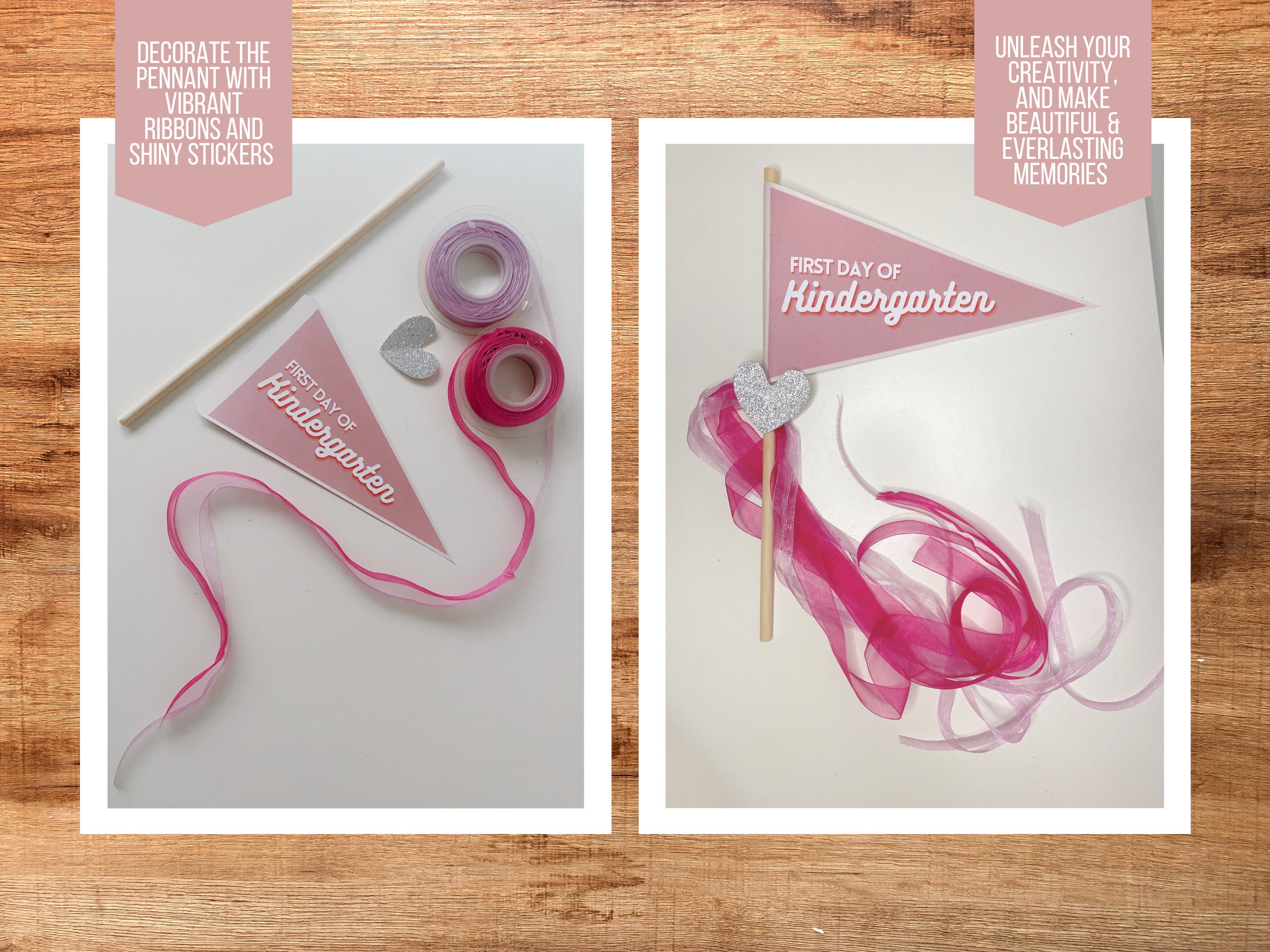 First Day of School Pennant Flag: Custom Printable (digital Download ...