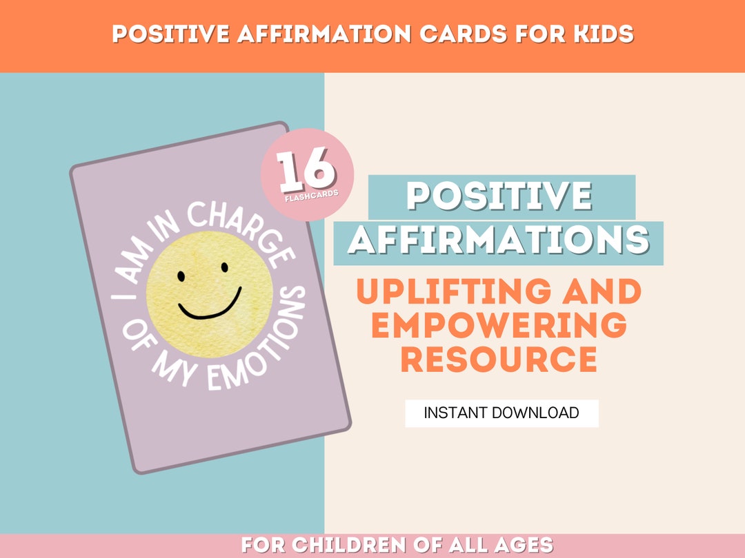 16 Affirmation Cards for Kids, Toddler Affirmation Cards, Kids ...