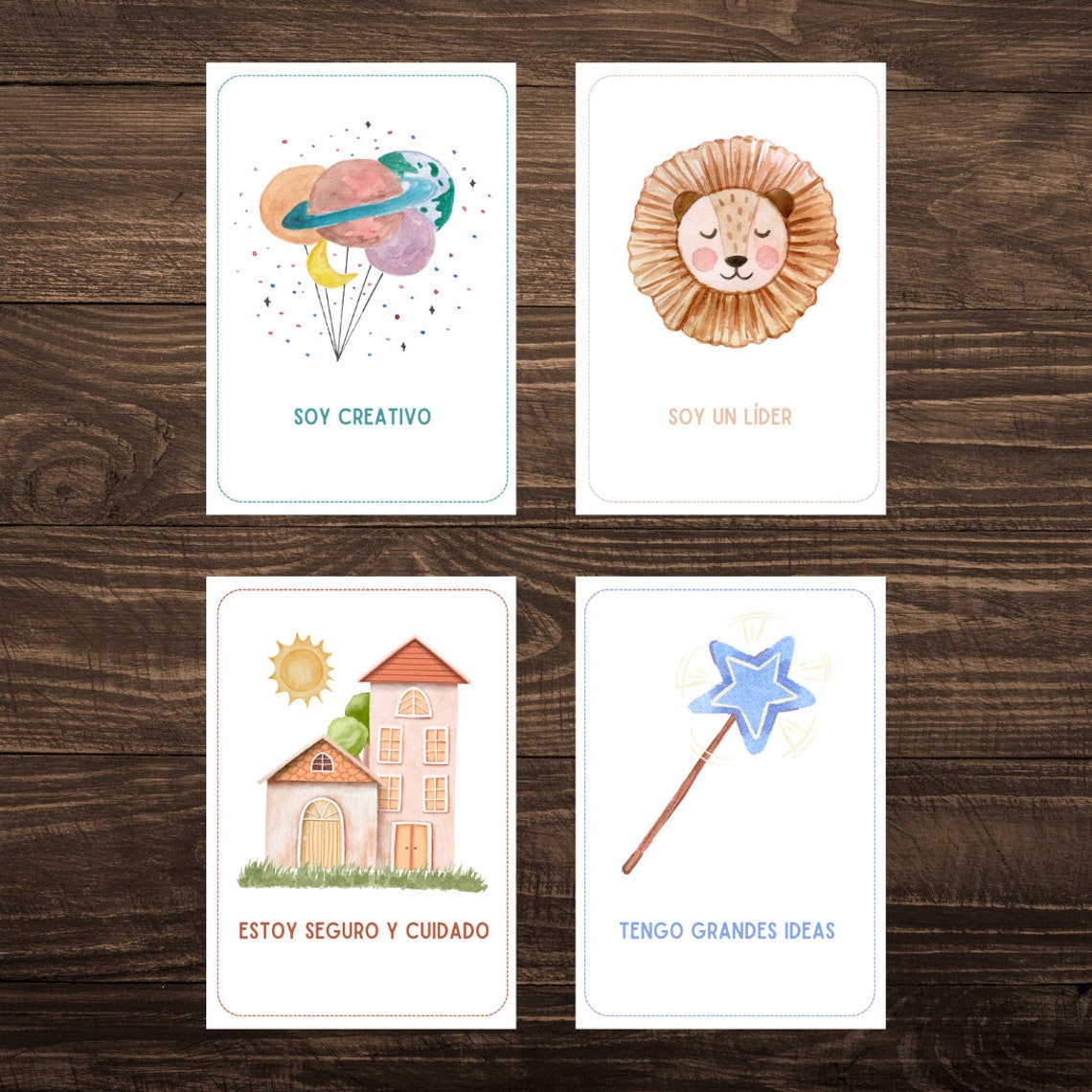 Tarjetas De Afirmaciones Positivas Para Niños En Español Positive ...