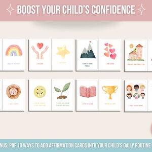 Empowering Affirmation Cards, Printable Affirmation Cards for Kids ...
