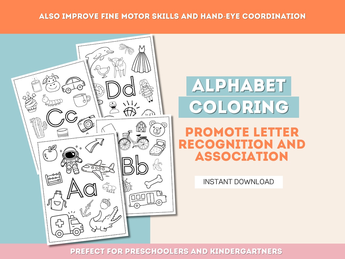 Alphabet Coloring Pages, Preschool Coloring Pages, Preschool Activity ...