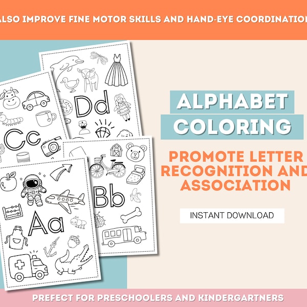 Alphabet Coloring Pages, Preschool Coloring Pages, Preschool Activity ...