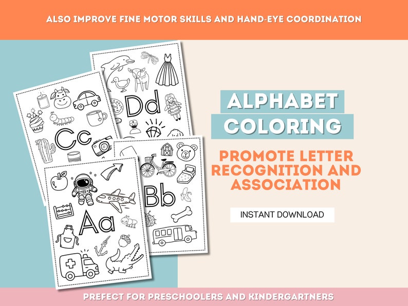 Alphabet Coloring Pages, Preschool Coloring Pages, Preschool Activity ...